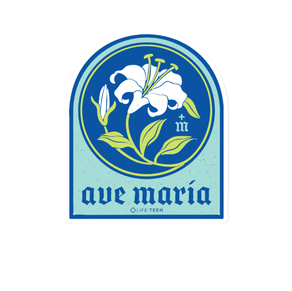 Ave Maria Sticker – Shop Life Teen